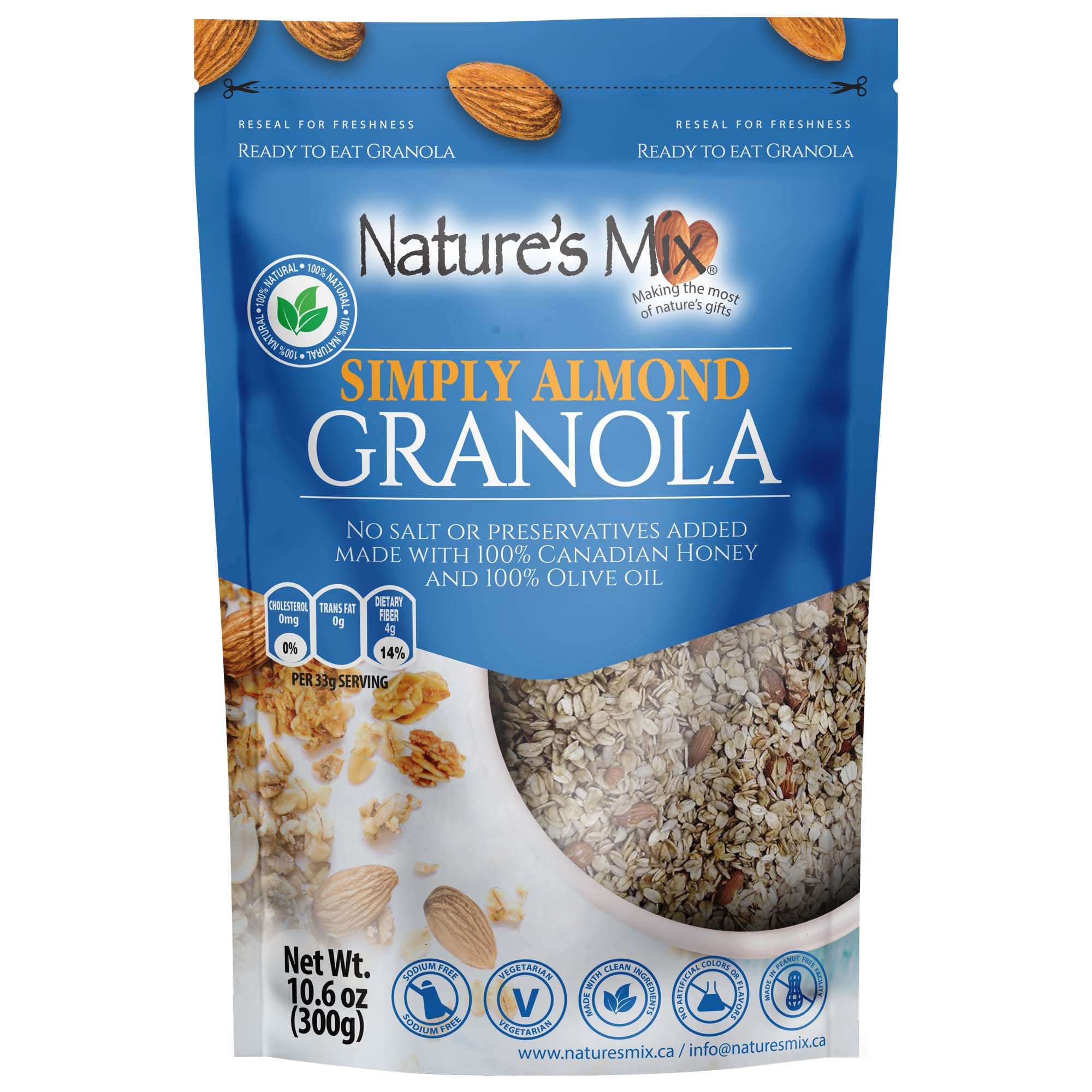 Amazon.com: Nature's Mix Simply Almond Granola - Features Almonds ...