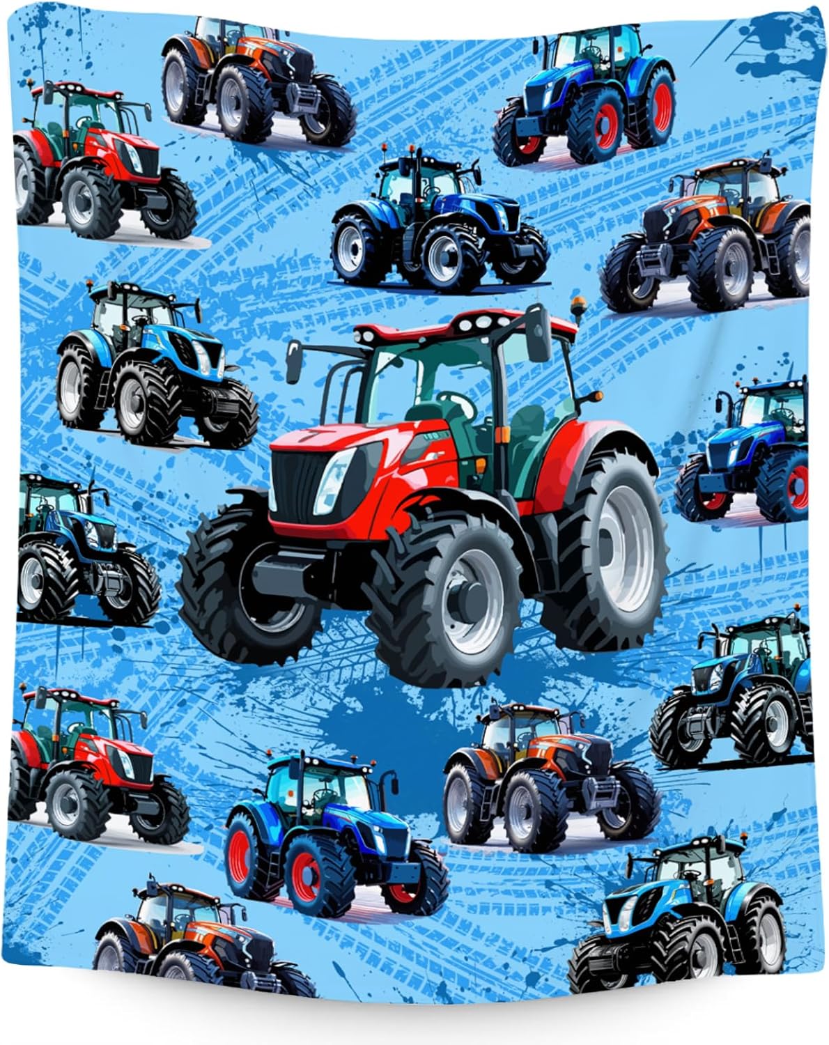 Amazon.com: Kids Throw Blanket Gifts, Tractor Blanket for Boys, Tractor ...