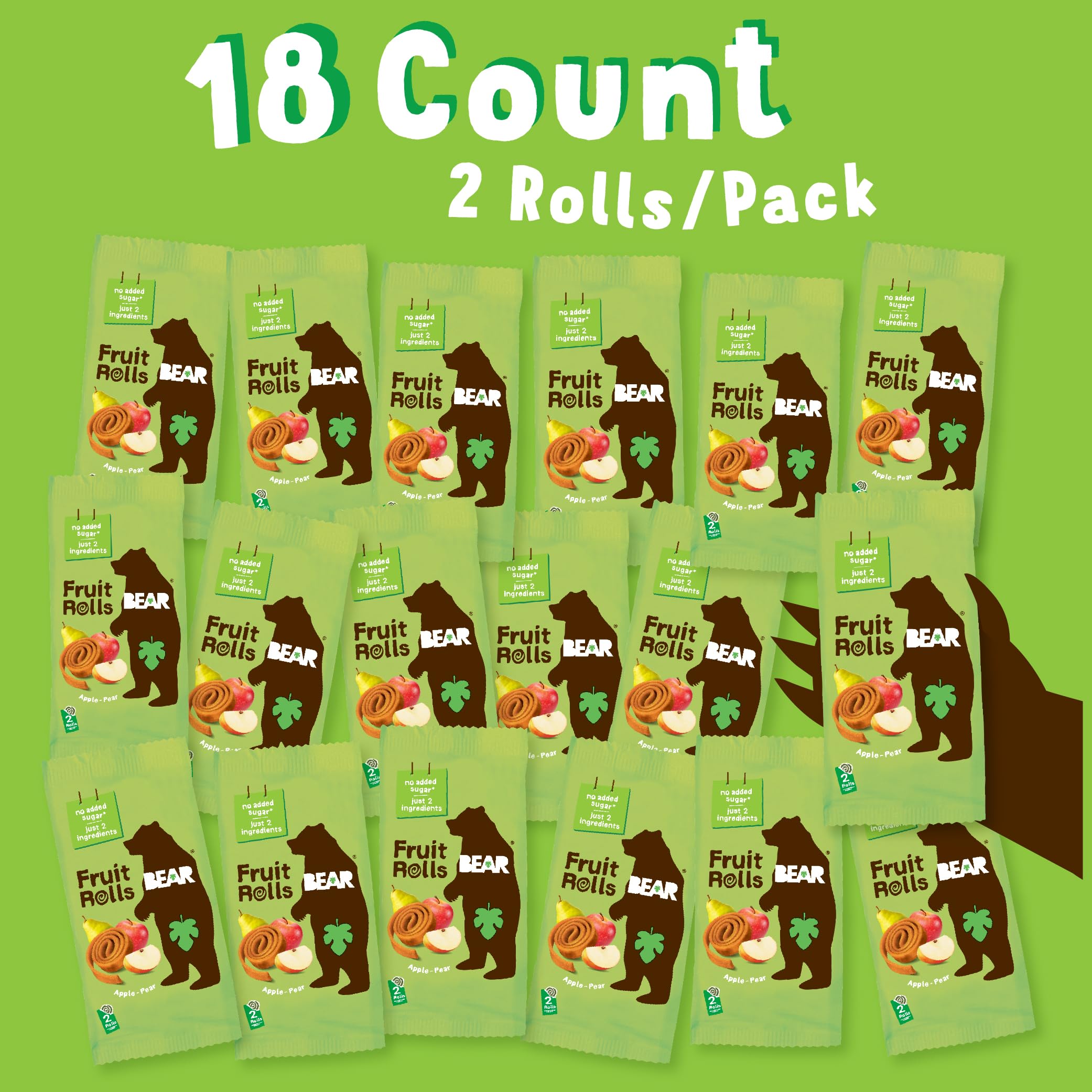 Snapklik.com : BEAR Real Fruit Snack Rolls - Gluten Free, Vegan, And ...
