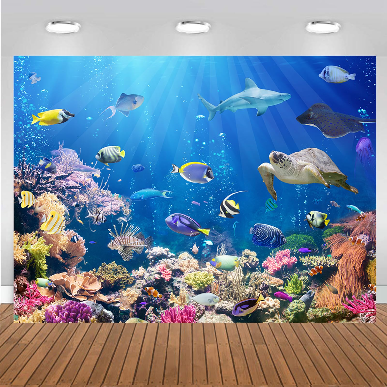 Amazon.com : CHAIYA 7x5ft Under The Sea Photography Backdrop Ocean ...
