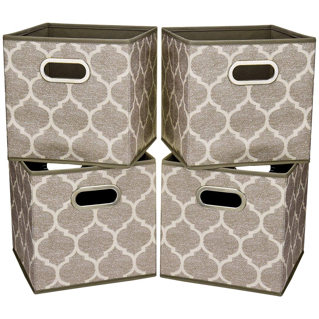 Amazon.com: i BKGOO Cloth Storage Bins Set of 4 Thick Fabric Drawers ...