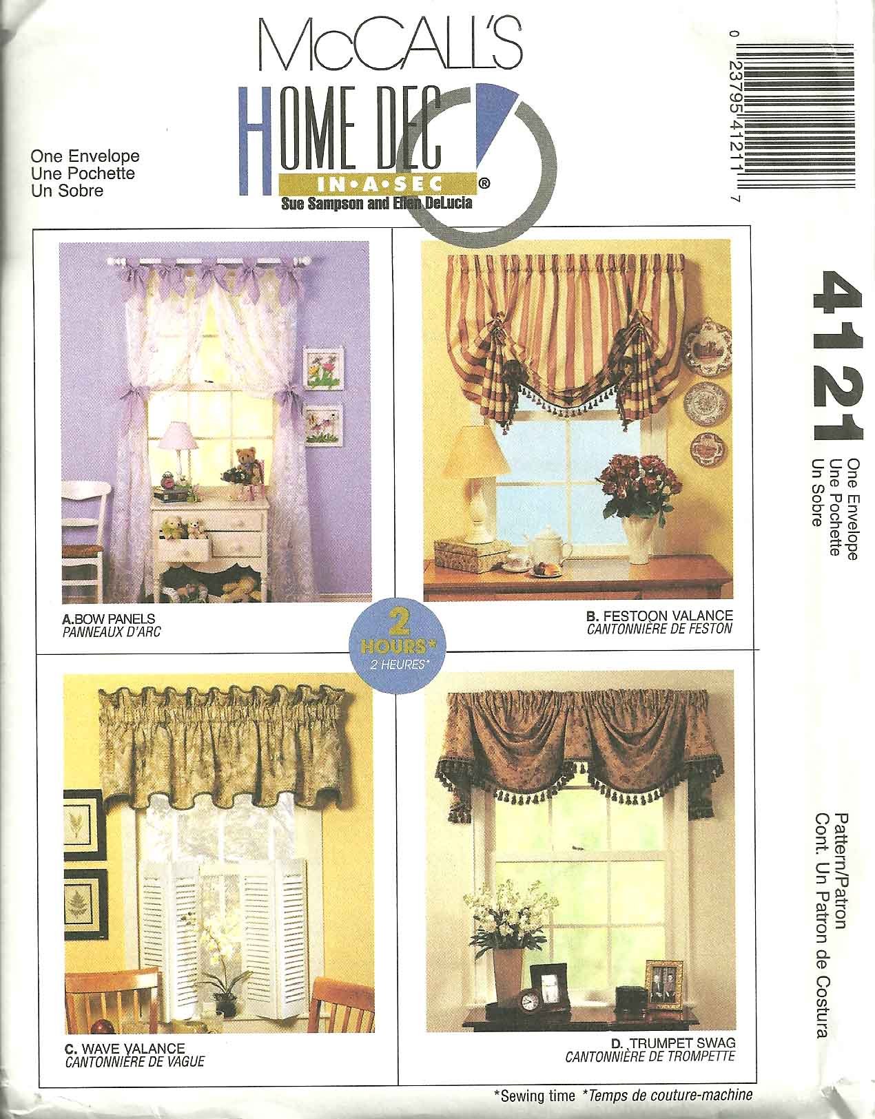 Amazon.com: Bow Panel, Festoon Valance, Wave Valance And Trumpet Swag ...