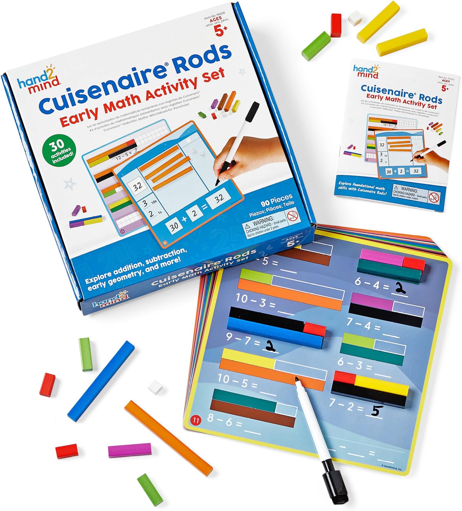 Amazon.com: Learning Resources Cuisenaire Rods Small Group Set: 155 ...