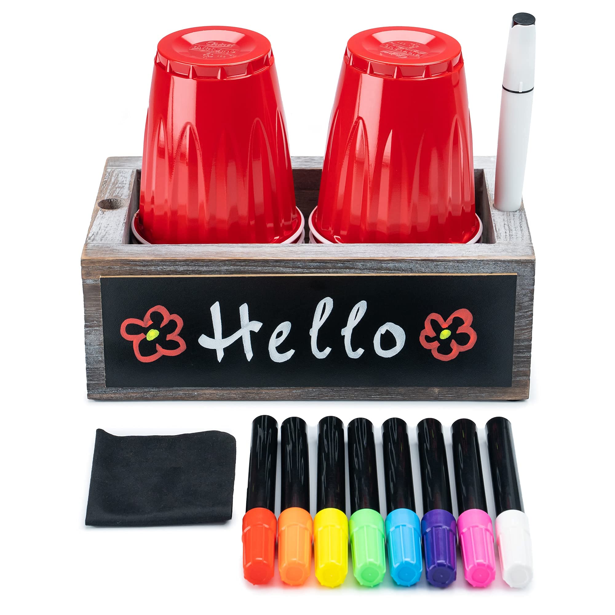 Amazon.com: Kingdom Decor 'Double' Cup Holder with Marker Slot ...