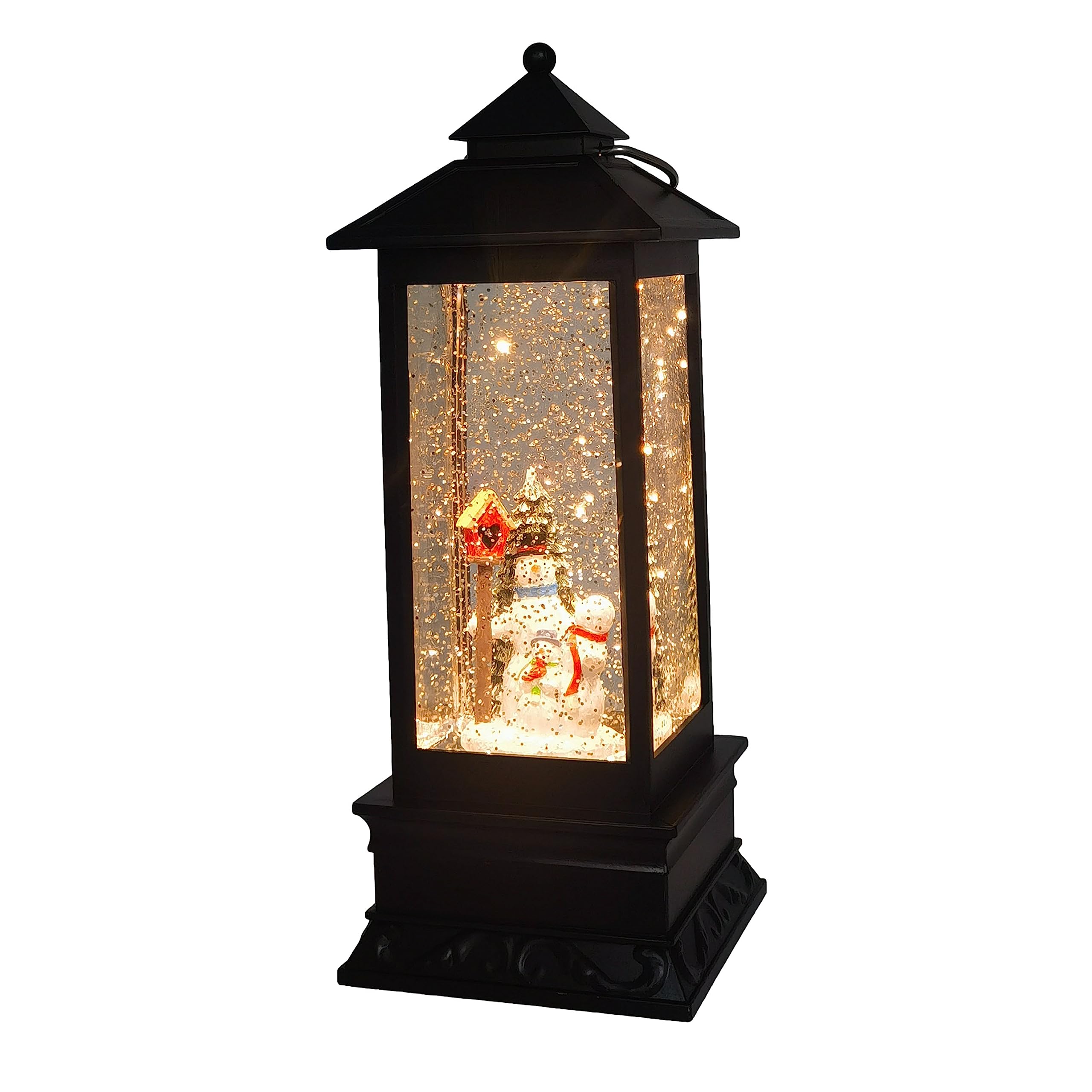 Amazon.com: Exquisite Design Singing Snowman Family Snow Globe Lantern ...