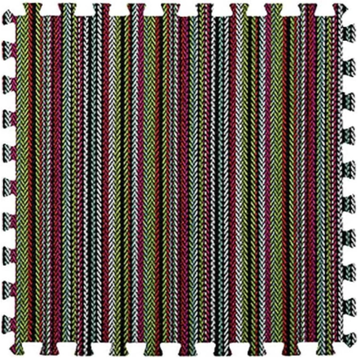 Amazon.com: 10 Pcs Plaid Interlocking Foam Mats Cotton Linen Foam Floor ...