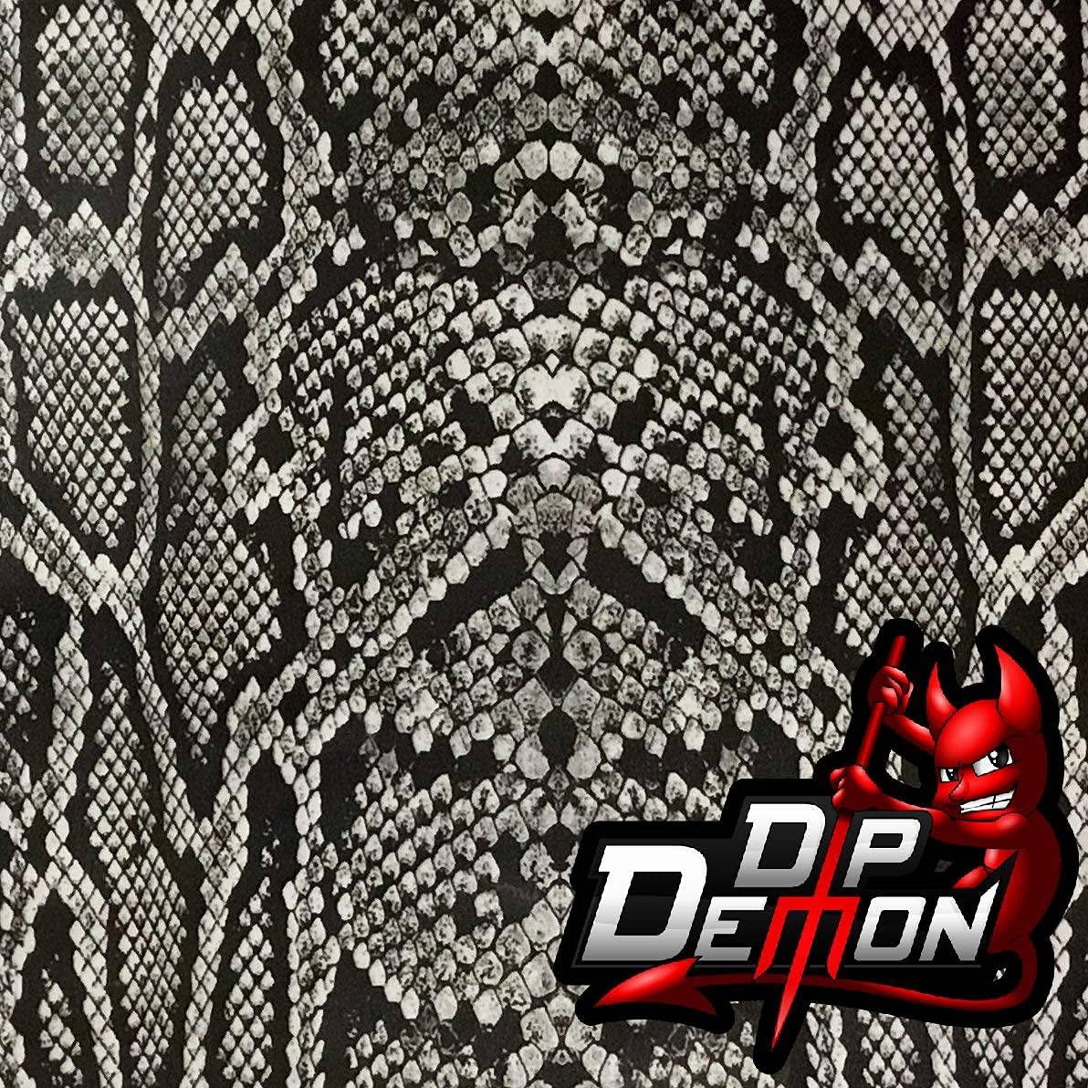 Amazon.com: Black & Transparent Rattle Snake Skin Hyydrographic Water ...
