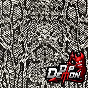 Amazon.com: Black & Transparent Rattle Snake Skin Hyydrographic Water ...