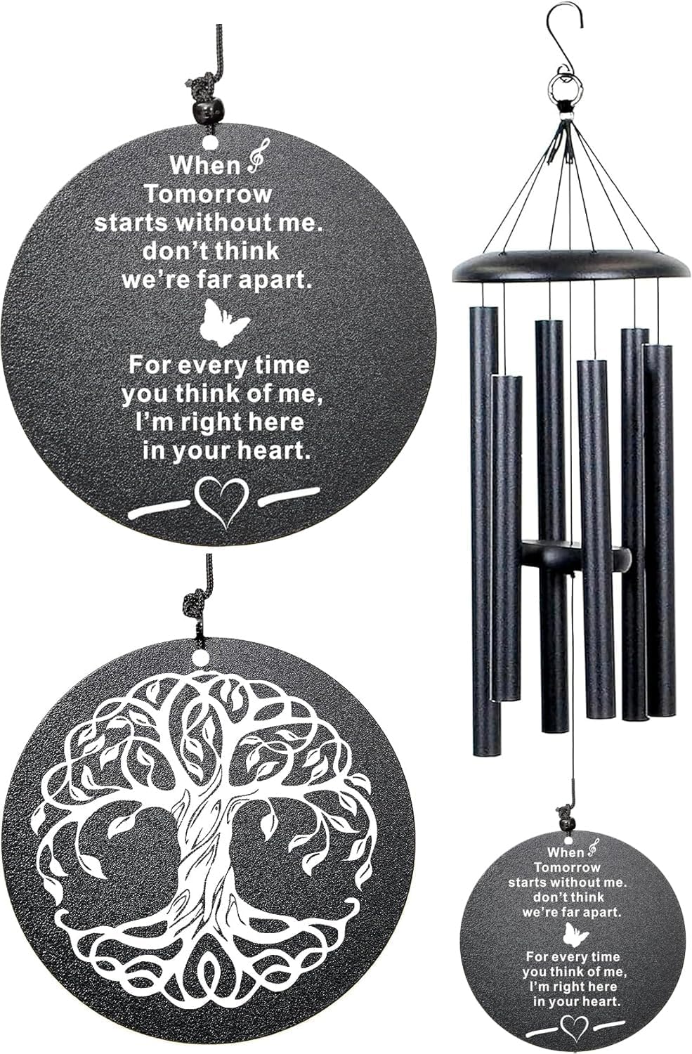 Amazon.com : The Wind Chime CO Memorial Wind Chimes, 40" Inch Sympathy ...