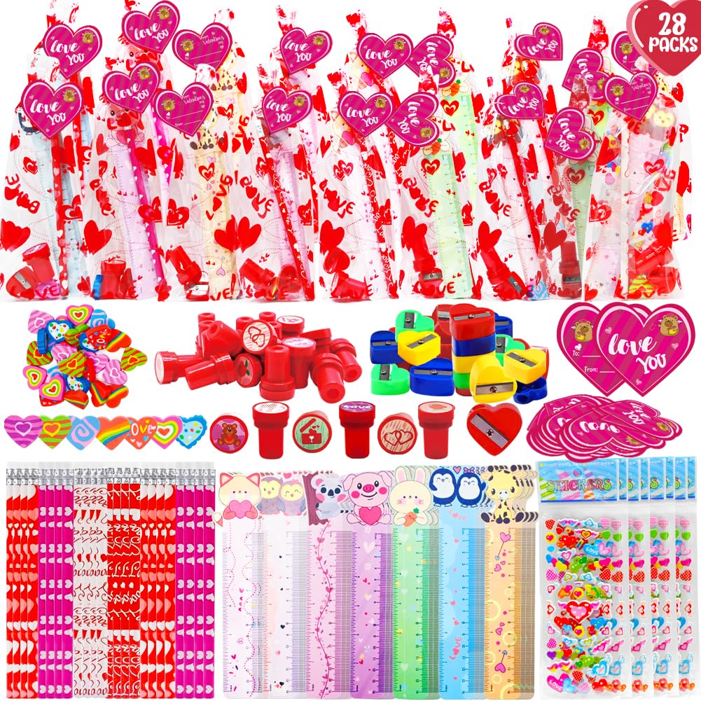Amazon.com: Valentines Day Gifts for Kids Classroom, 28 Packs ...