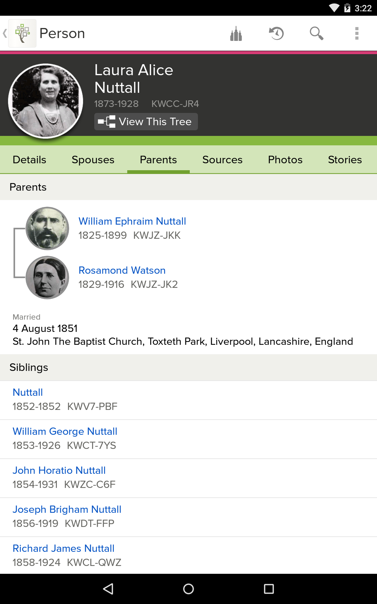 FamilySearch Tree - App on Amazon Appstore