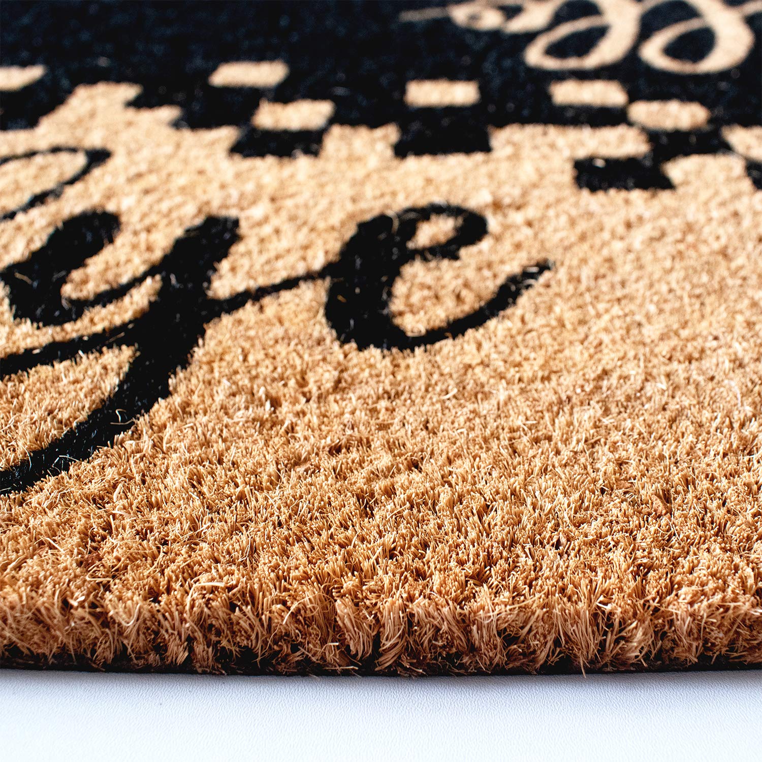 LuxUrux Welcome Mats Outdoor Coco Coir Doormat, with Heavy-Duty PVC ...
