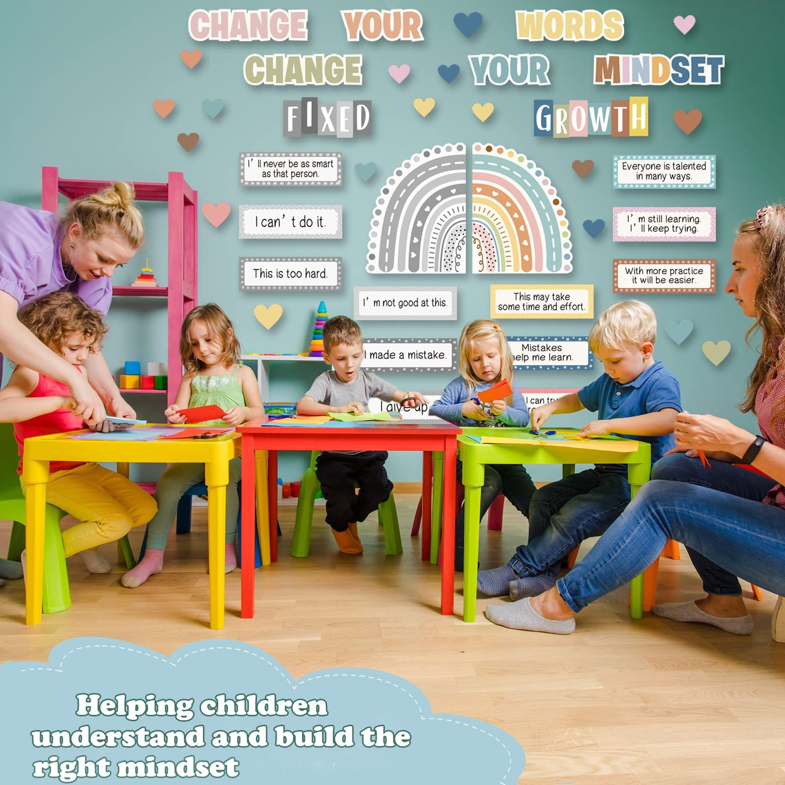 Snapklik.com : 40 Growth Mindset Posters - Positive Affirmations Wall ...