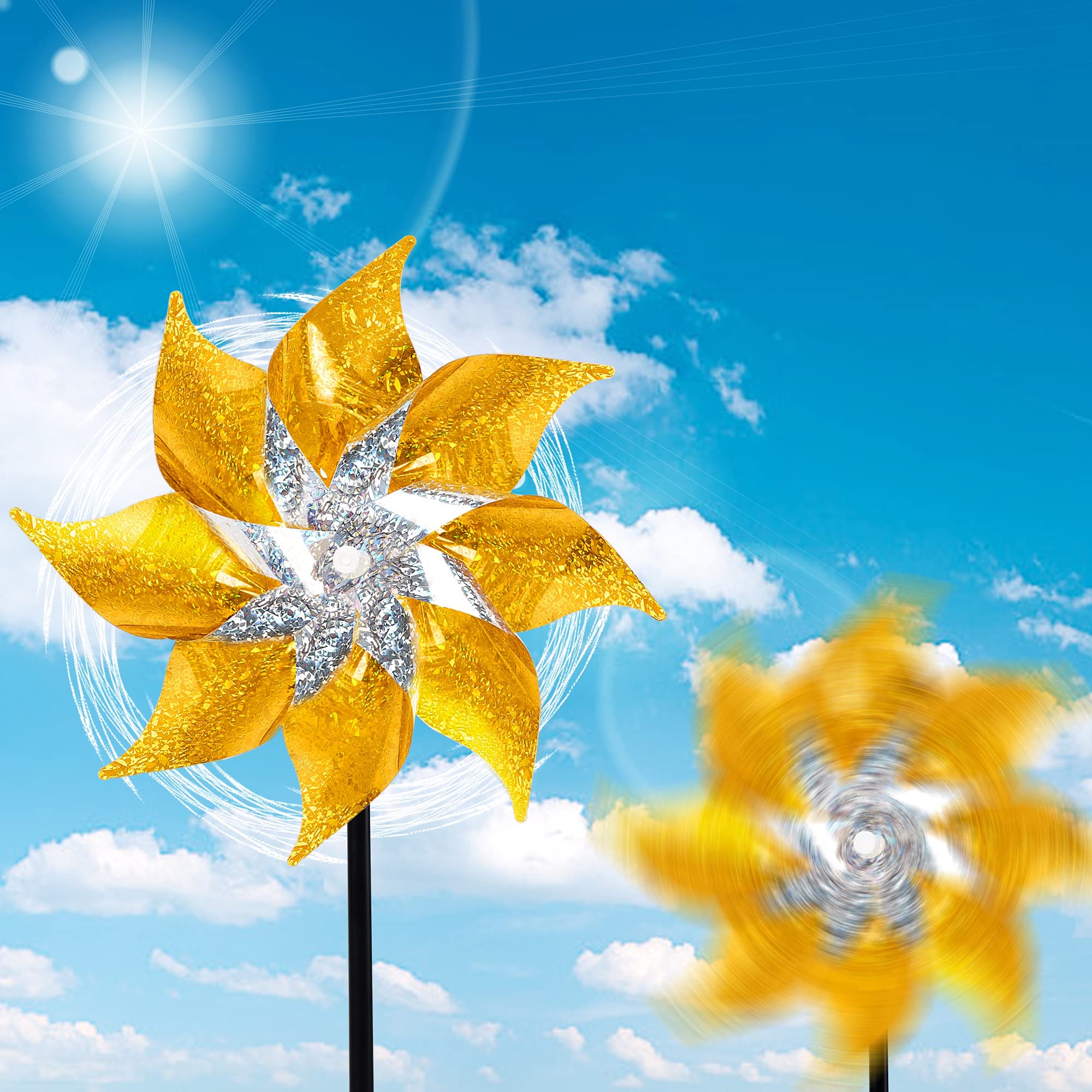 Snapklik Hausse 10 Pack Reflective Pinwheels