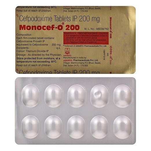 Monocef-O 200 - Strip of 10 Tablets : Amazon.in: Health & Personal Care