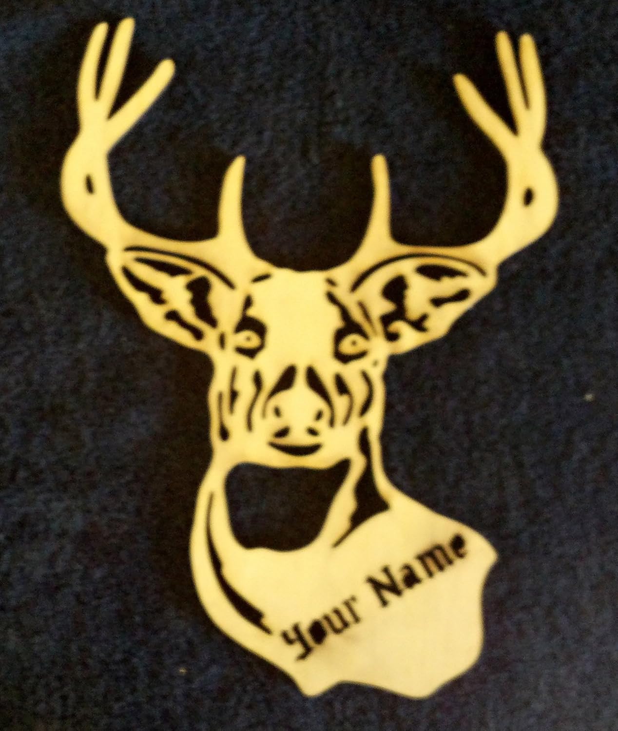 Amazon.com: Deer Head Name Wall Decor, Oak : Home & Kitchen