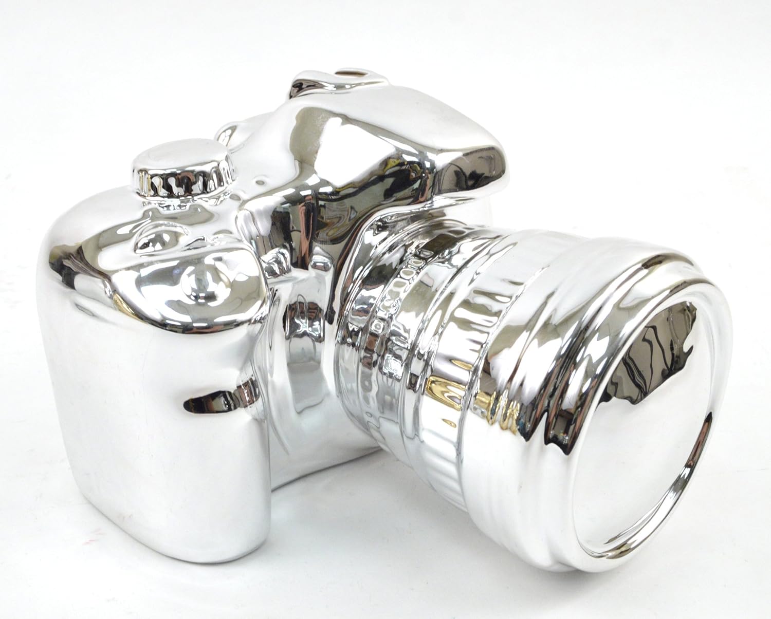 Amazon.com: Concepts Silver Camera Ceramic Coin Piggy Bank : Toys & Games