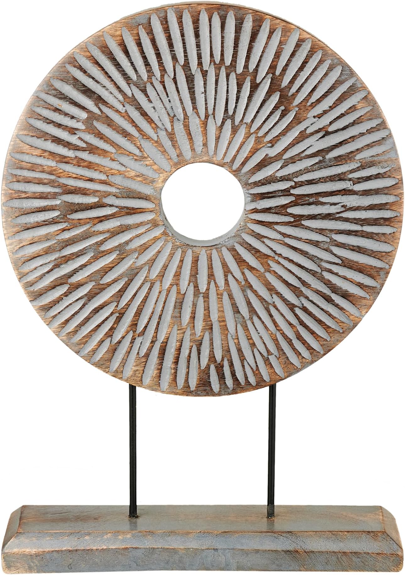 Amazon.com: Set of 2 Farmhouse Table Sculpture Home Decor Statue ...