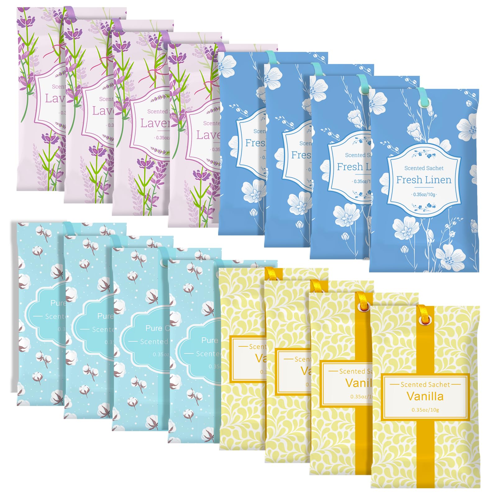 Amazon.com: SCENTORINI Sachets for Drawers and Closets, Sachets Bags ...