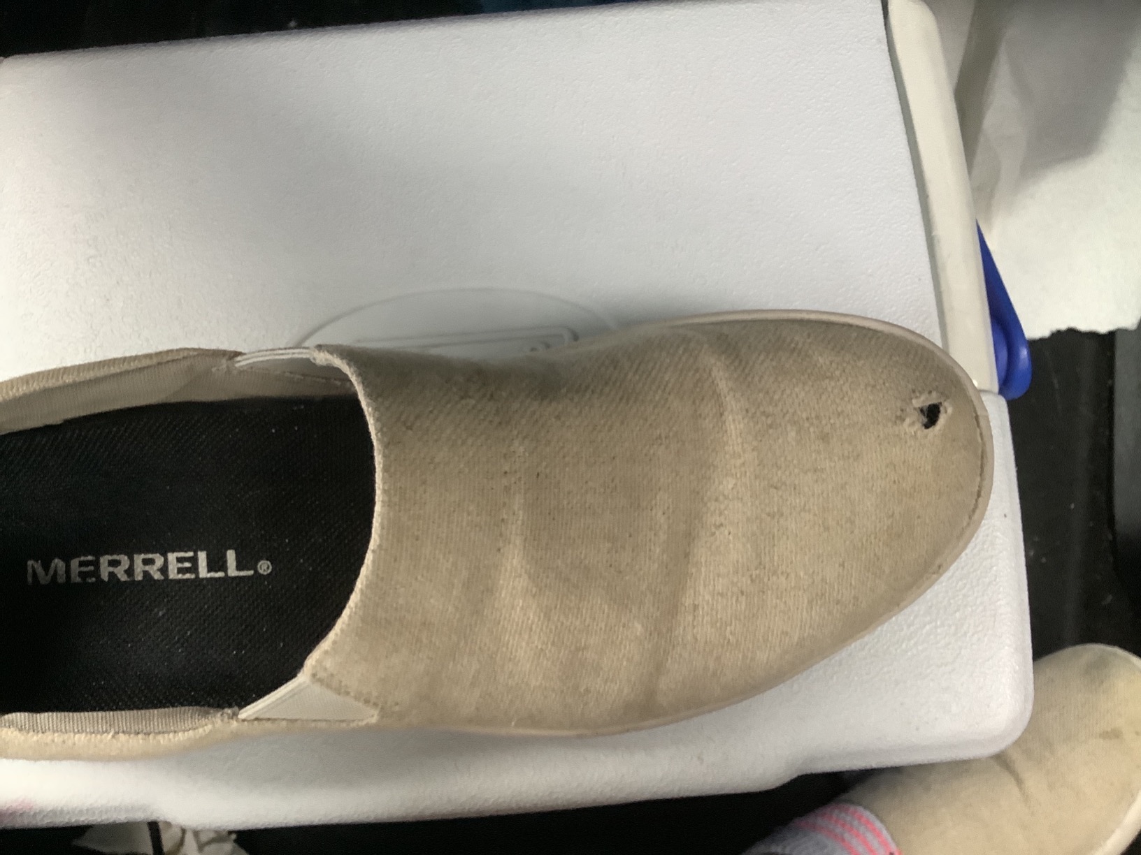 Amazon.com | Merrell Women's Gridway Moc Canvas Shoe, Trooper, 6 M US ...