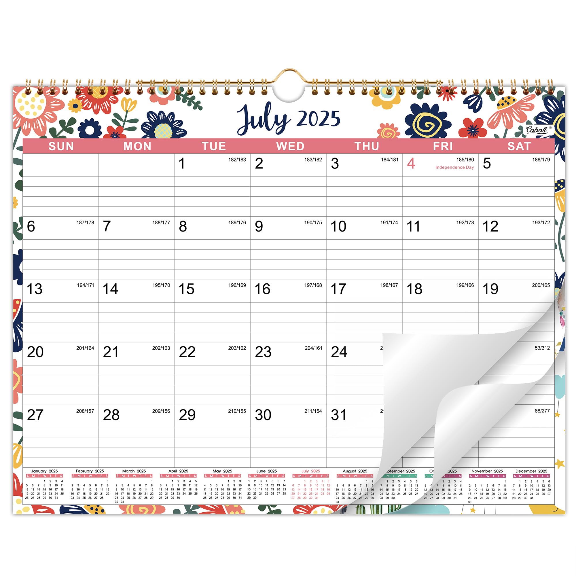 2025 2026 Calendar July 2025 December 2026 Wall Calendar 18 ...