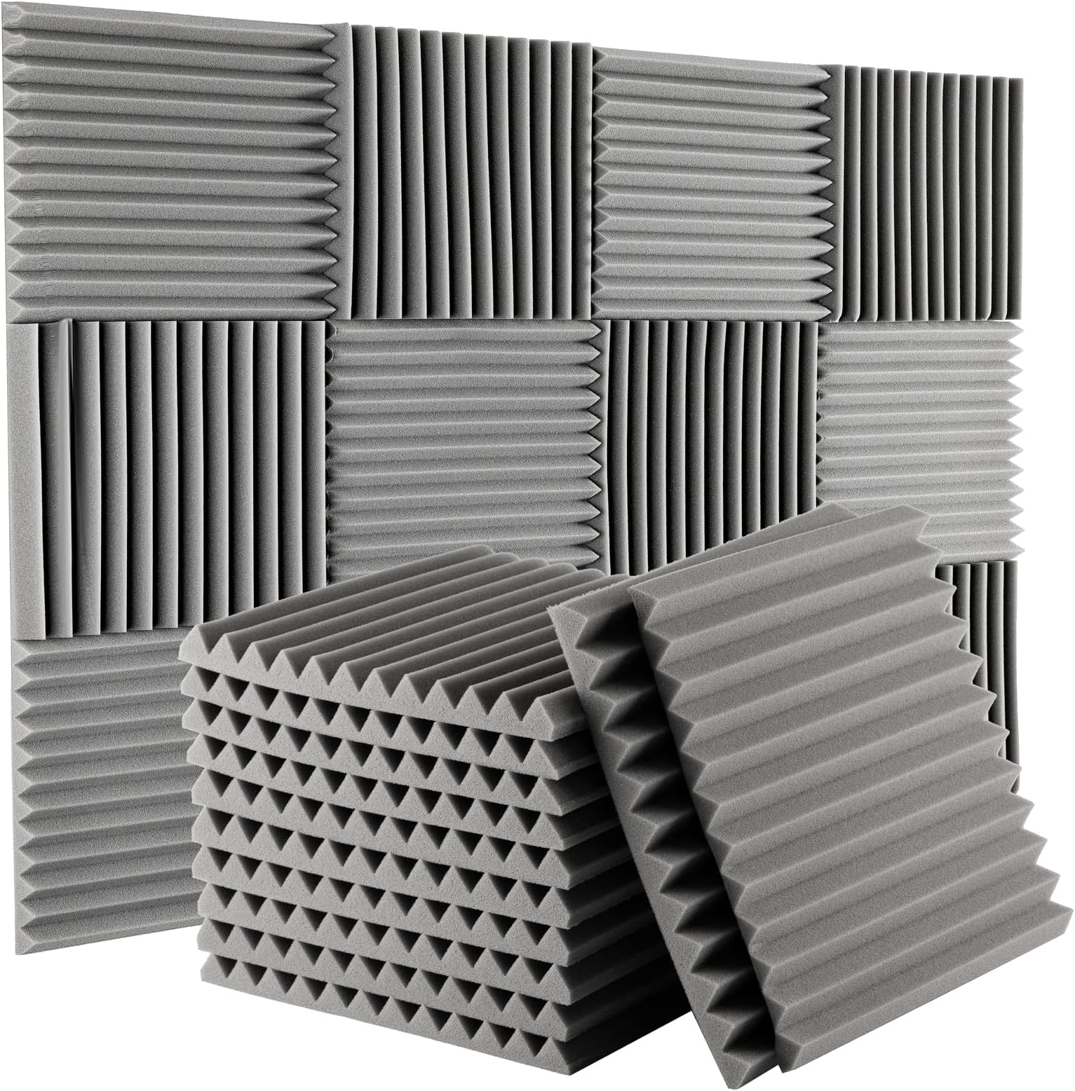 Sound Proof Acoustic Foam Panels: Soundproof Absorbing Foam 12pcs with ...