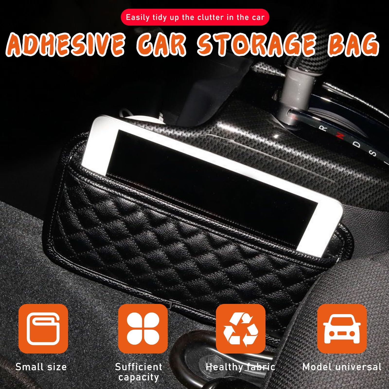 Snapklik.com : Sylvil 2PCS Car Side Pocket Organizer, Leather Auto Seat ...