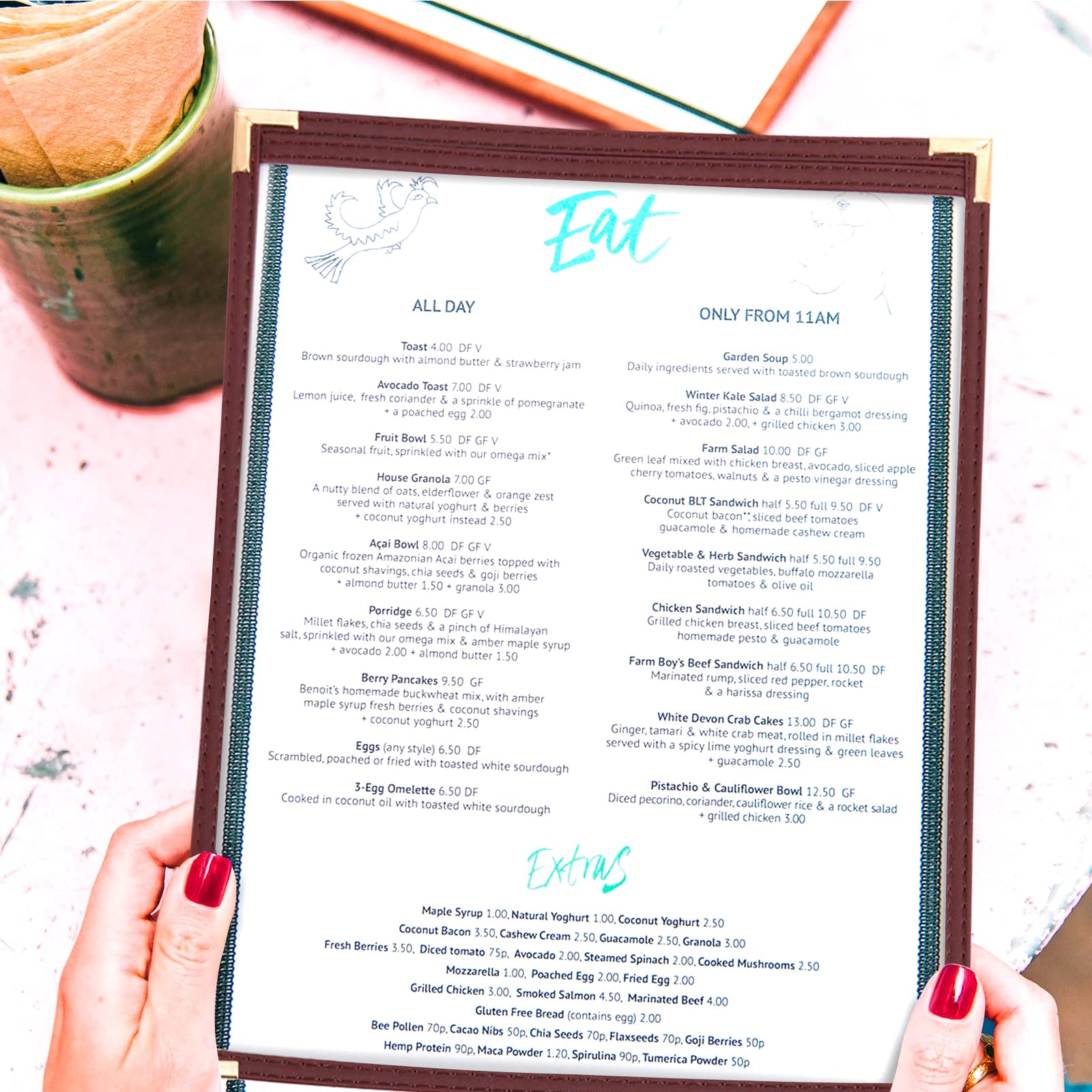 Snapklik.com : 30 Pack 8.5 X 11 Inches Menu Covers, Restaurant Menu ...