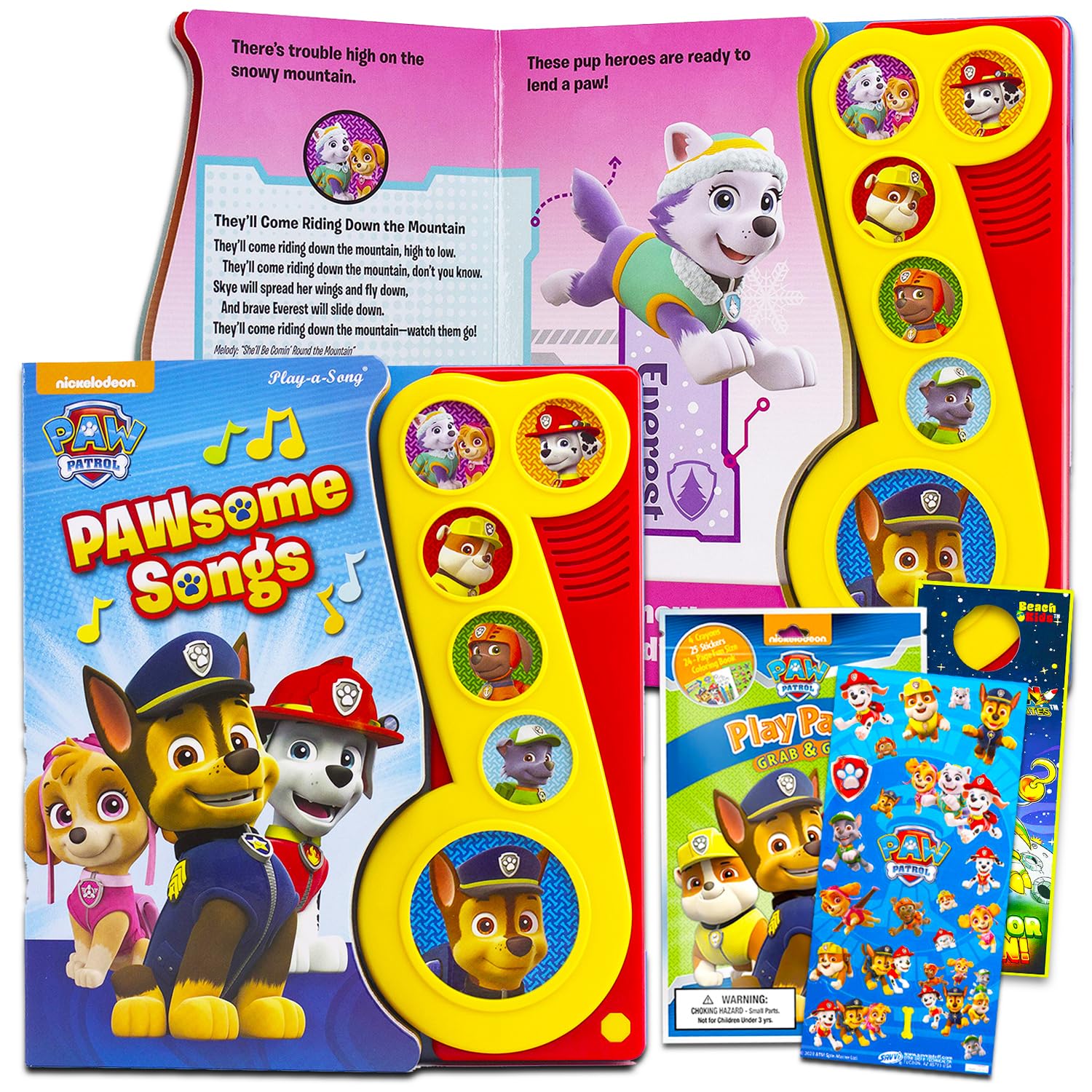 Paw Patrol Musical Book - Bundle with Paw Patrol Interactive Sing and ...