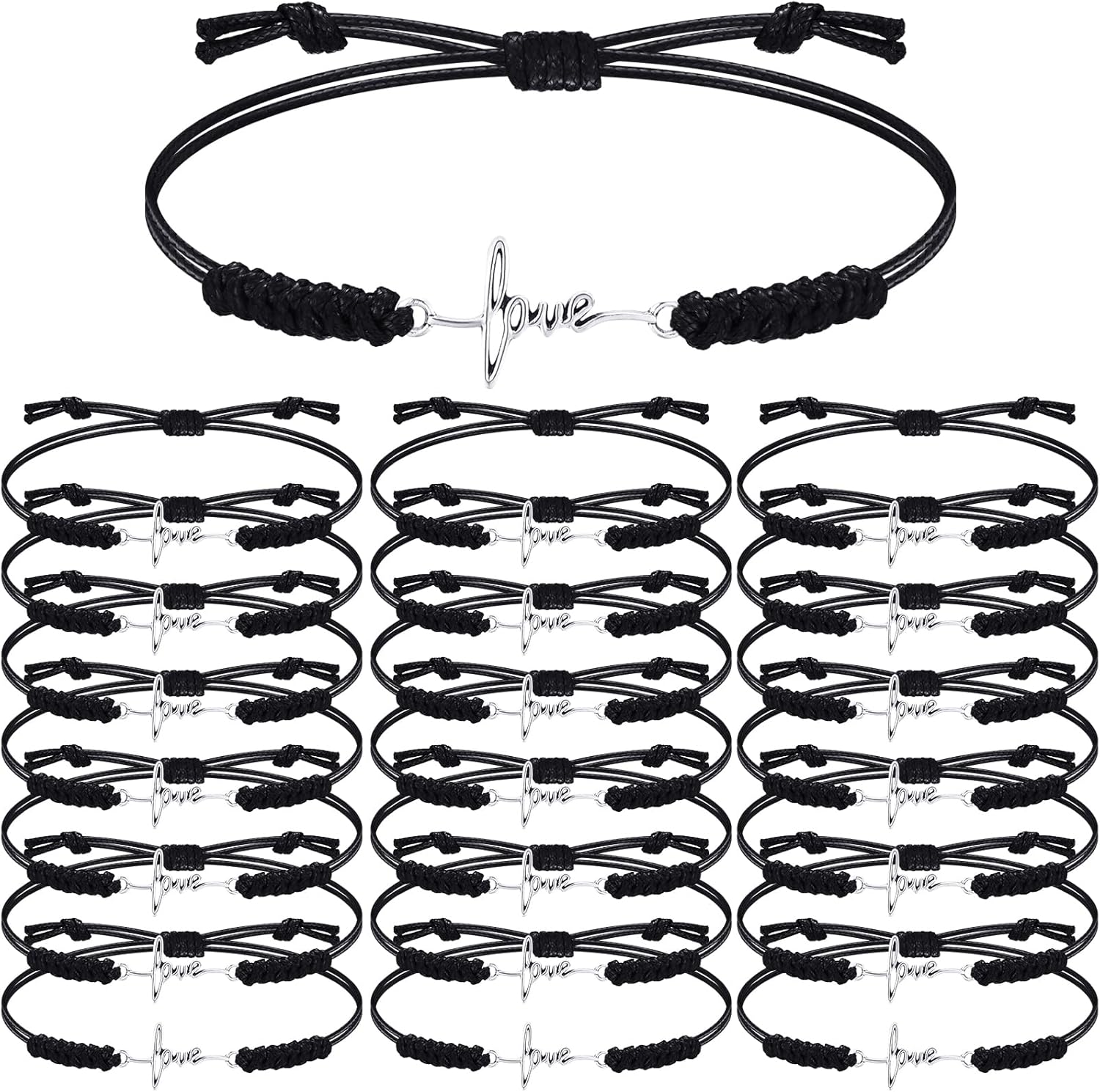 Amazon.com: Rtteri 20 Pcs Faith Bracelets Inspirational Birthday ...