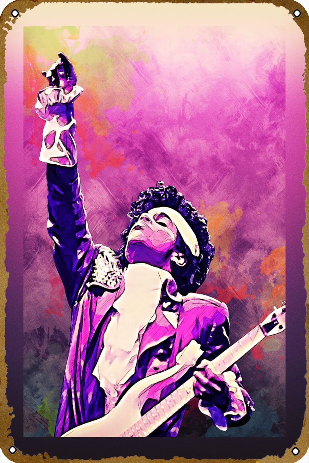 Amazon.com: Prince Poster Tin Sign Wall Art Sign Vintage Wall ...