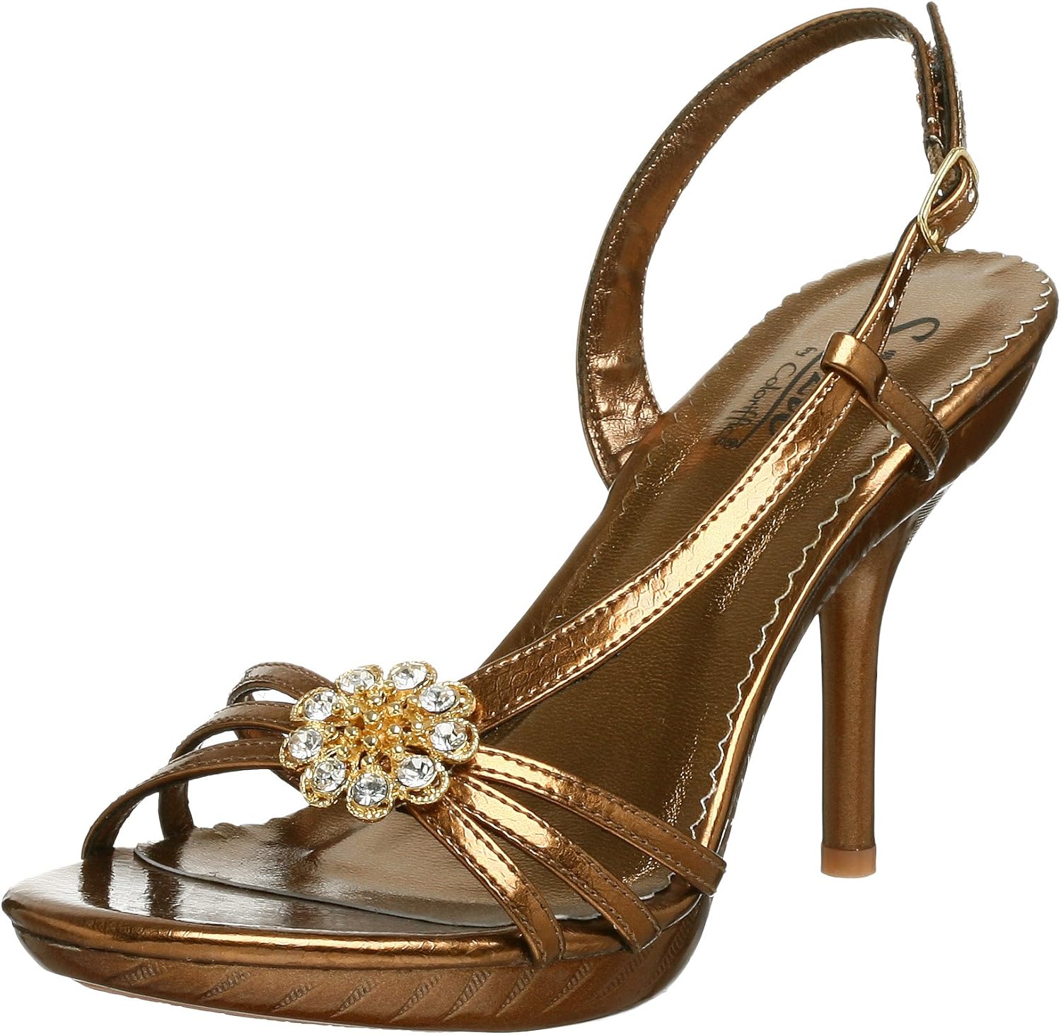 Amazon.com | Sizzle by Coloriffics Women's Bermuda Sandal,Bronze,8 M ...