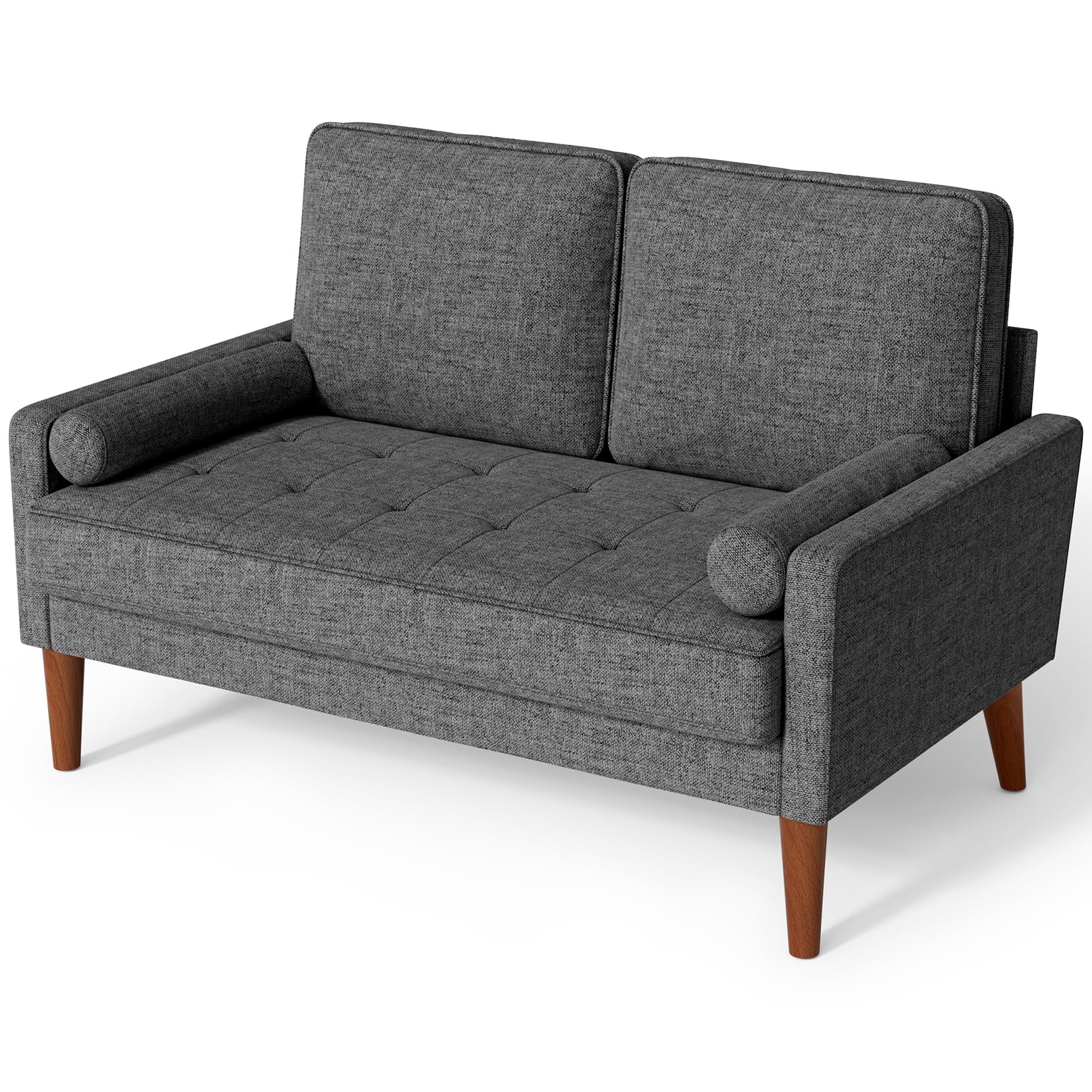 Amazon.com: Vesgantti Loveseat Sofa, 48" Small Sofa Couch Mid Century ...