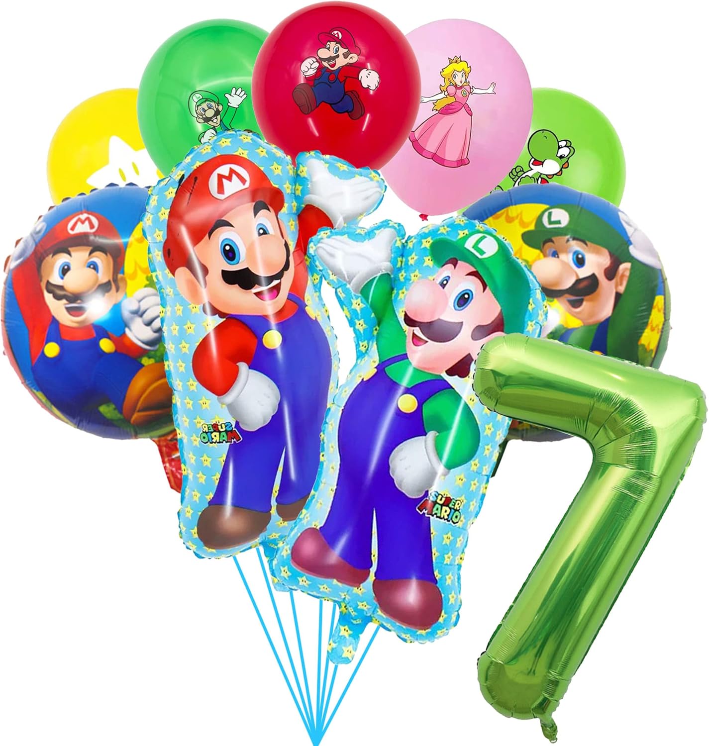 Amazon.com: Mario Birthday Party Supplies Mario Bros Balloons Birthday ...