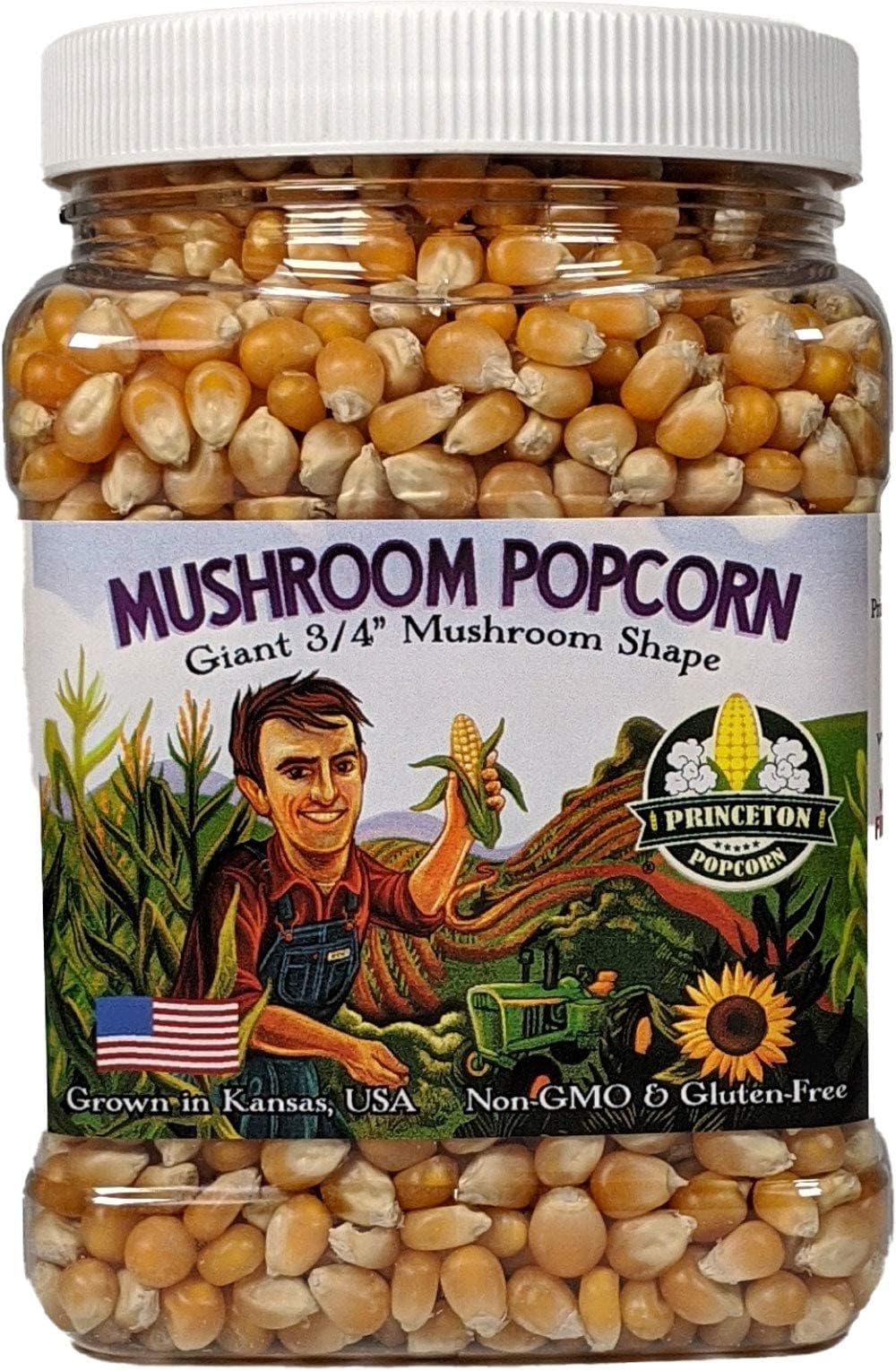 Amazon.com: Mushroom Popcorn Kernels by Princeton Popcorn - Farmer ...