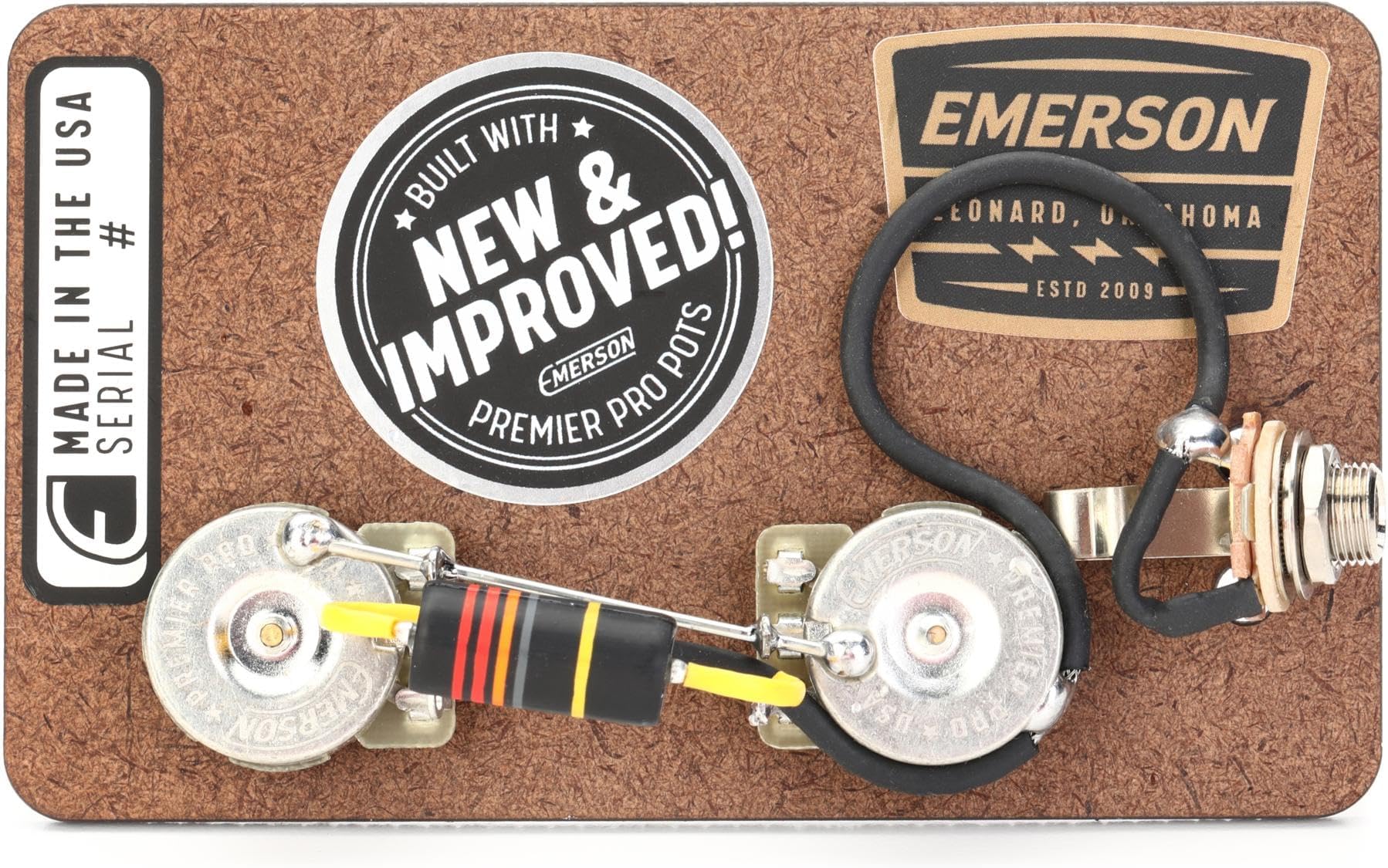 Amazon.com: Emerson Custom Telecaster 3-Way Prewired Kit w/ 500K Ohm ...