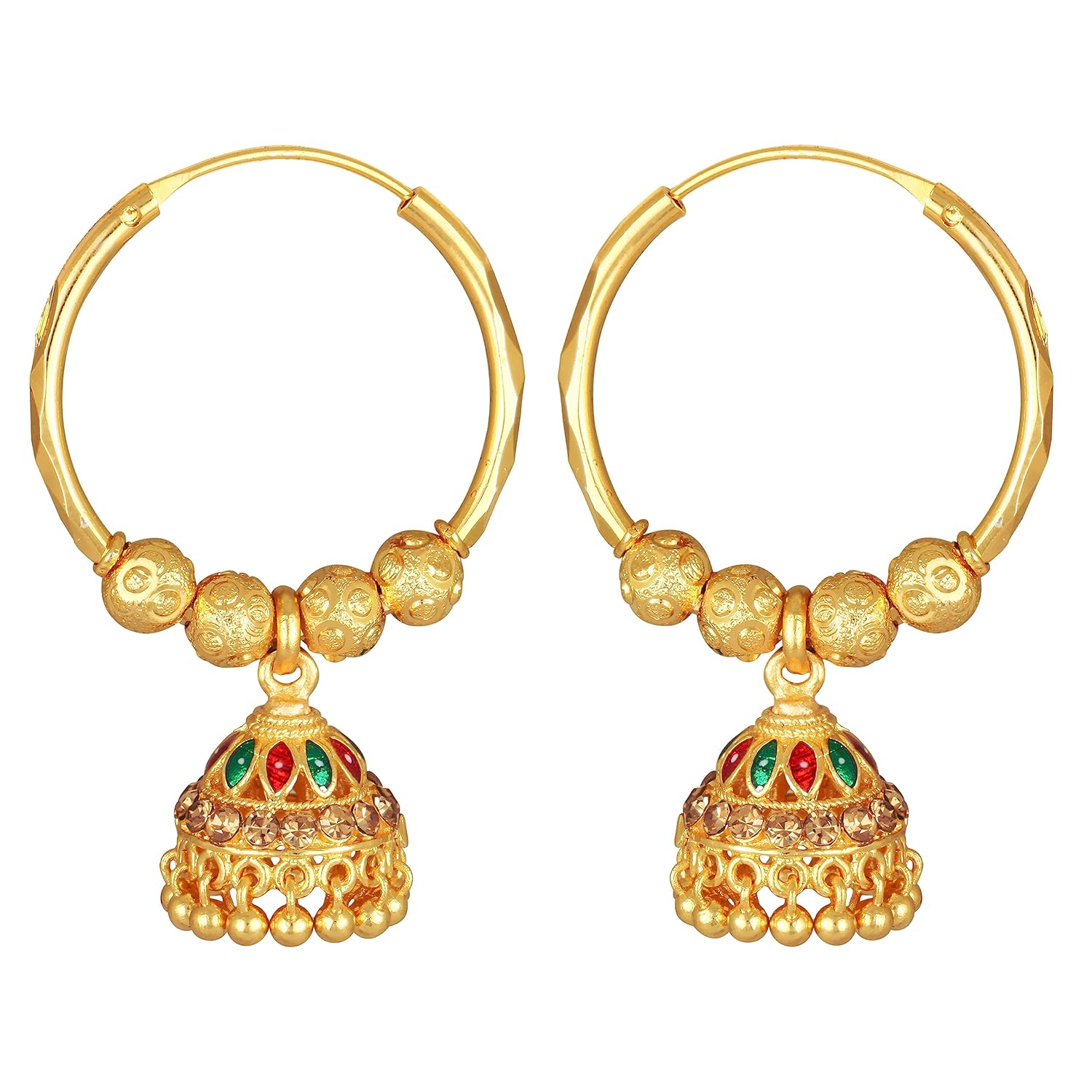 MEENAZ Hoop bali Jhumki Jhumka Earrings for Women Girls Traditional ...