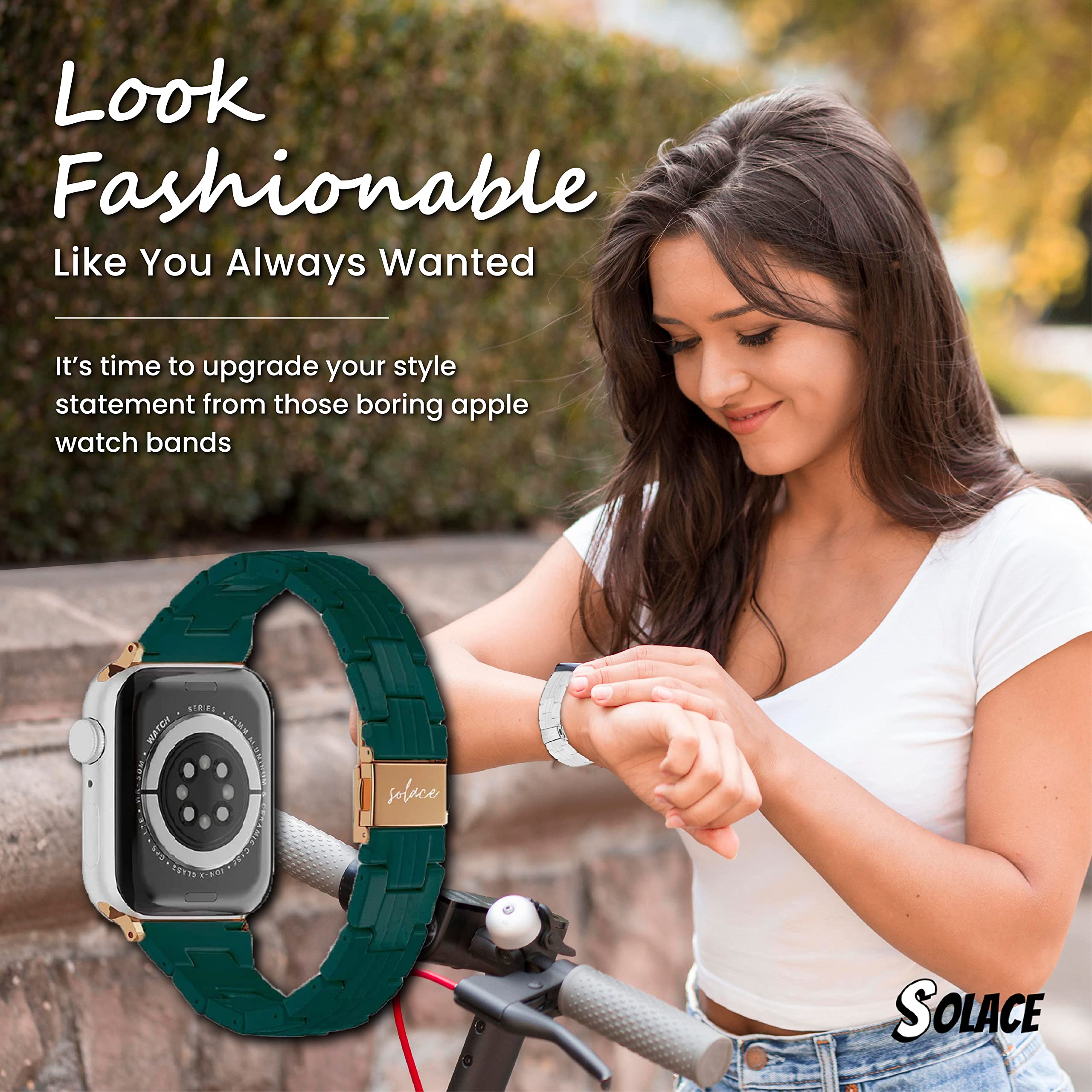 Solace Bands Apple Watch Band - Slim Matte Resin Apple Watch Bands for ...