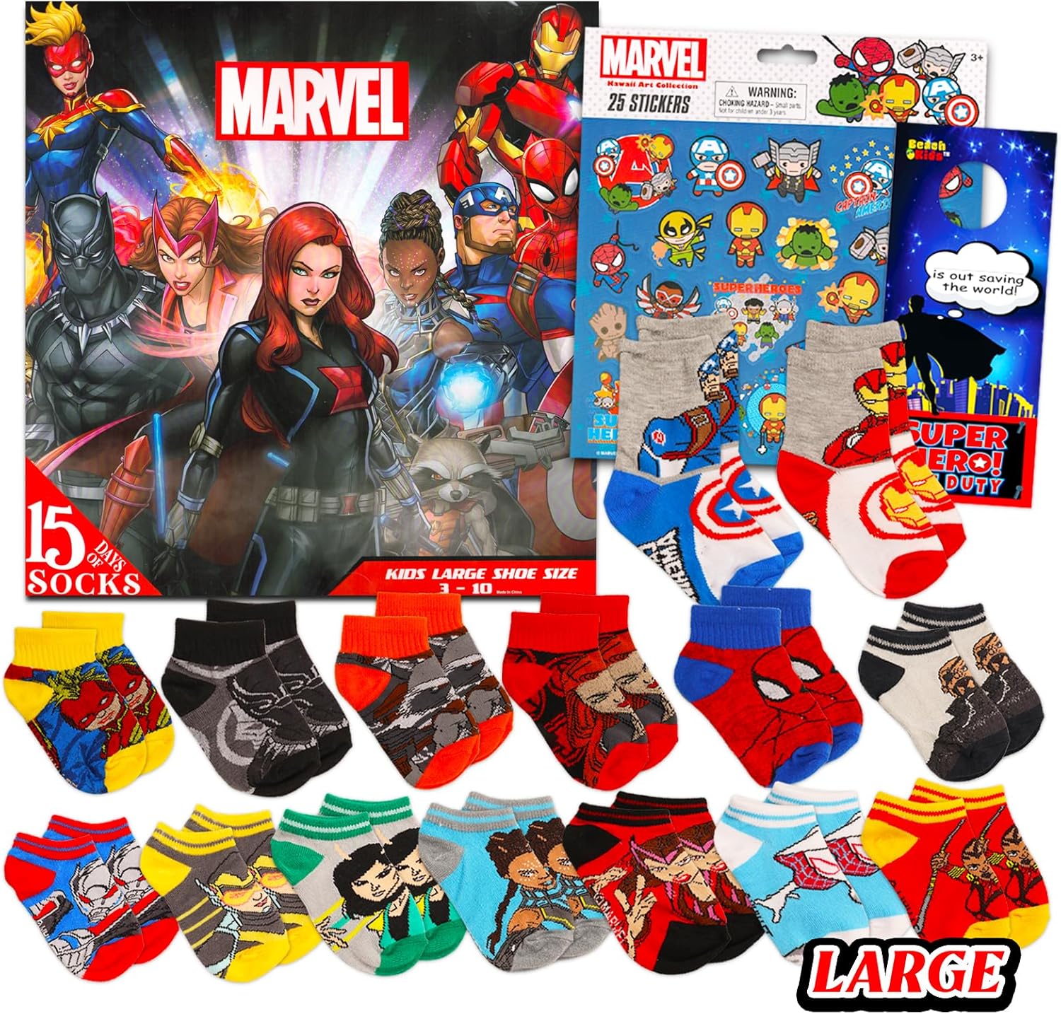 Amazon.com: Marvel Calendar Countdown to Birthday - Bundle with 15 Day ...