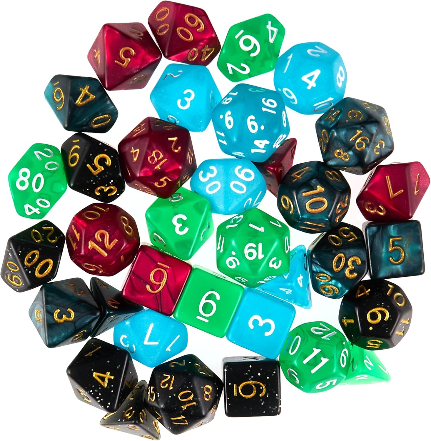 Amazon.com: Party Starters Dice Bundles - Cool Polyhedral Mixtures from ...