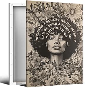 Amazon.com: Cekjekle Black and White Canvas Wall Art, Social Justice ...