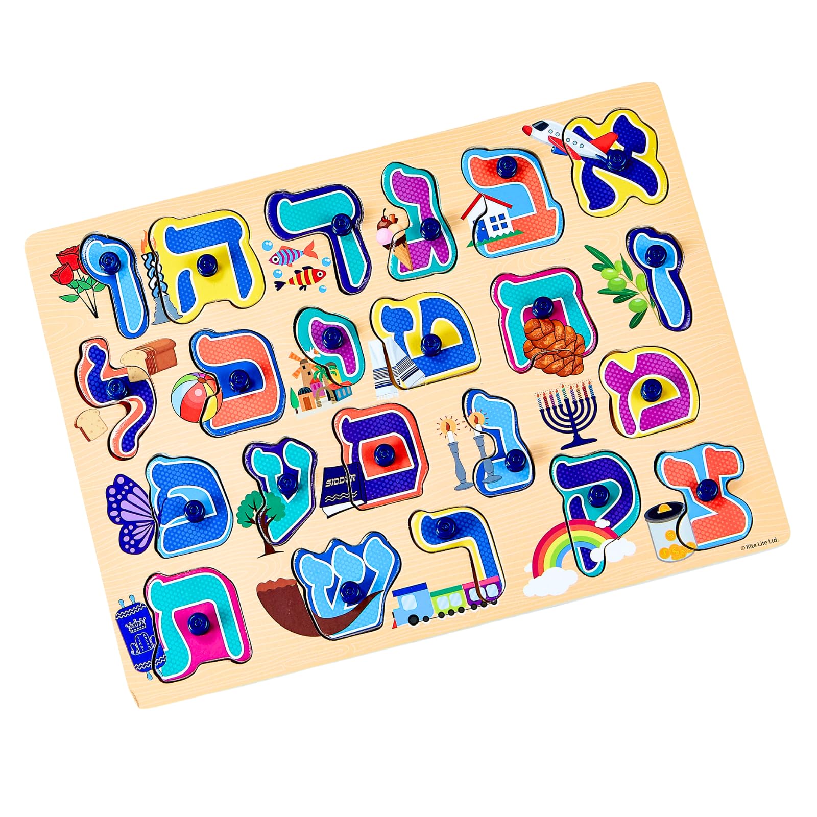 Snapklik.com : Rite Lite Alef Bais Puzzle Learn The Alef Beis