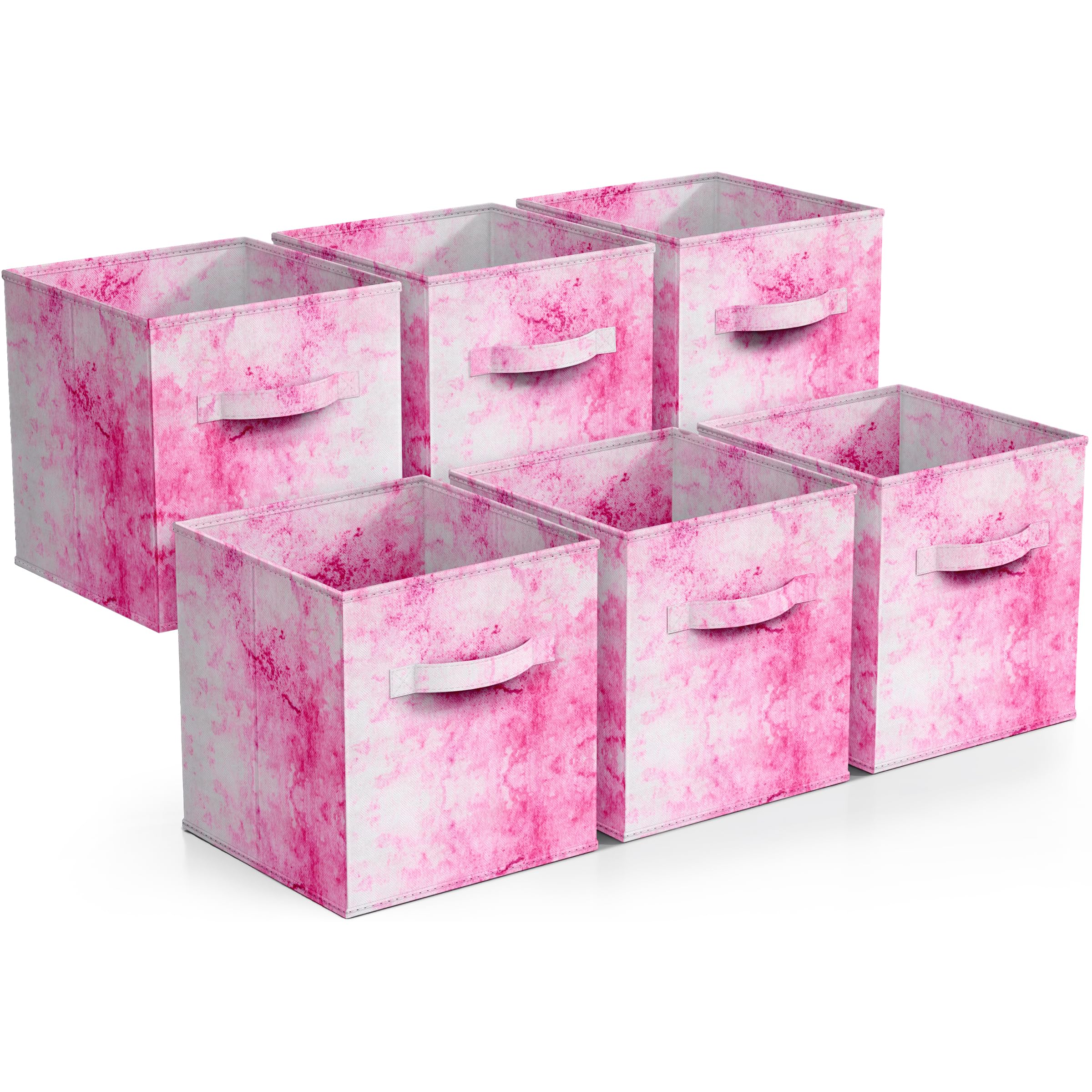 Amazon.com: Sorbus Fabric Storage Cubes - 6 Foldable Tie Dye Storage ...