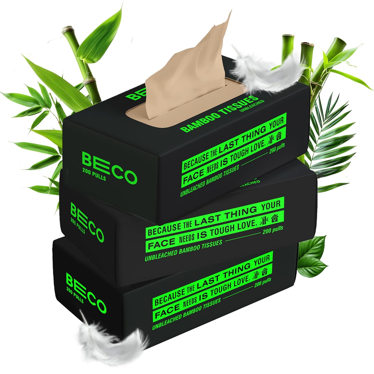 Buy Beco Bamboo Super Soft 2-ply Car Tissue Box| Facial Tissue-200 ...