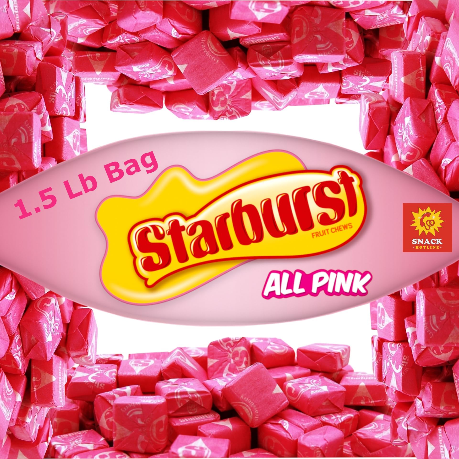 Amazon.com : Holiday Special Starburst Yellow Lemon Chewy Candy - 1.5 ...