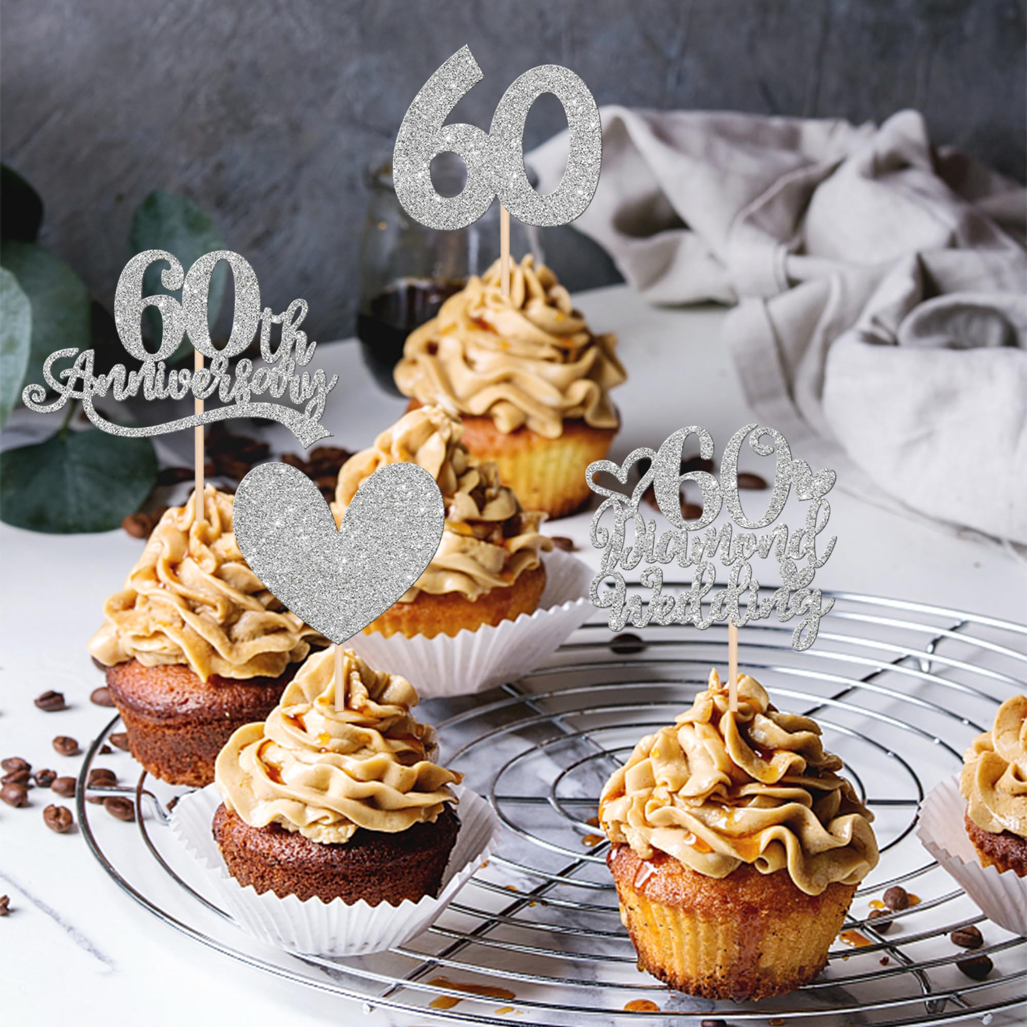 Ideas Para Cupcakes Para El 60 Cumpleaños