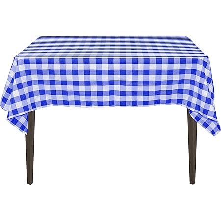 Amazon.com: LinenTablecloth 70-Inch Square Tablecloth Red & White ...