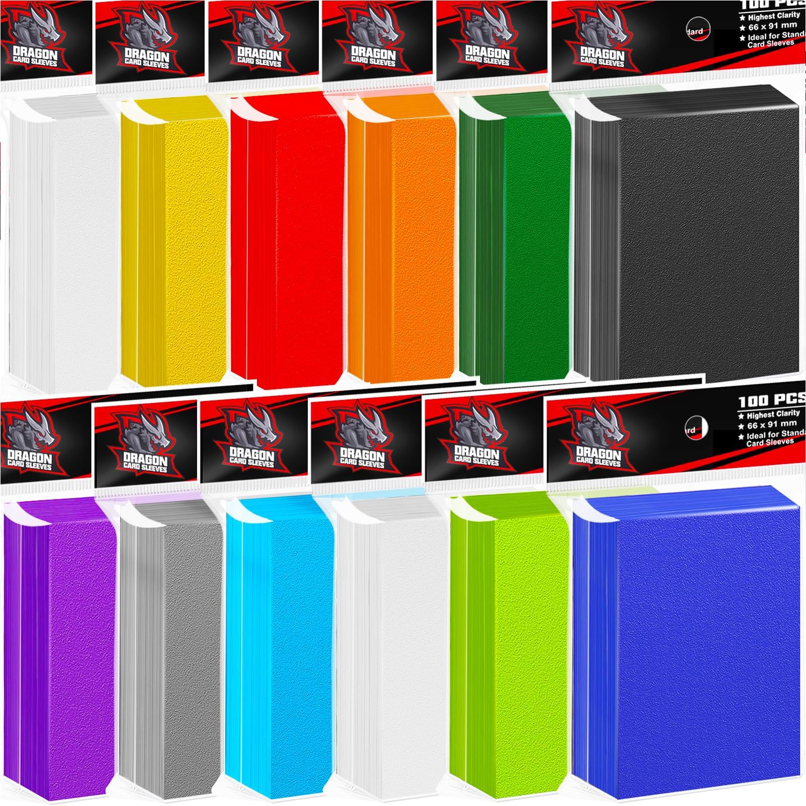 Amazon.com: BCW 500 Double Matte Deck Guard Sleeves for Collectible ...