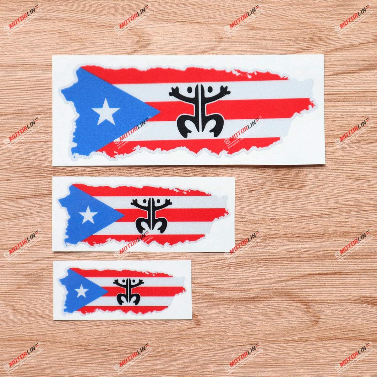 Amazon.com: WickedGoodz Frog Puerto Rico Flag Vinyl Decal - Tree Frog ...