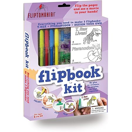Amazon.com: Fliptomania Make Your Own Flipbook Kit: Caterpillar to ...